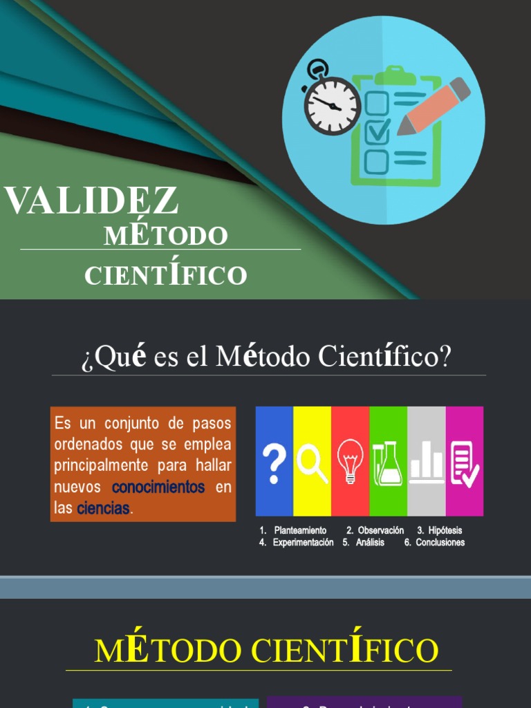 Validez Del Metodo Cientifico | PDF