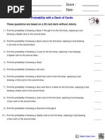 Standard 52 Card Deck Cheat Sheet | PDF | Playing Cards | Card Games