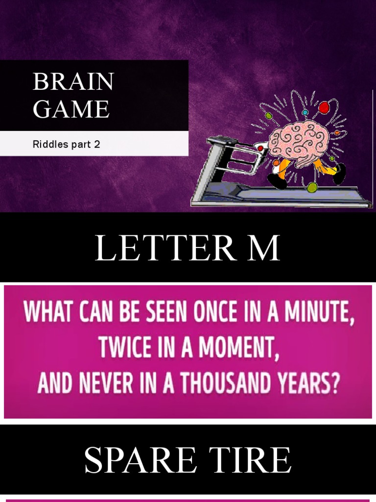 Brain Game Riddles Part 2 | PDF
