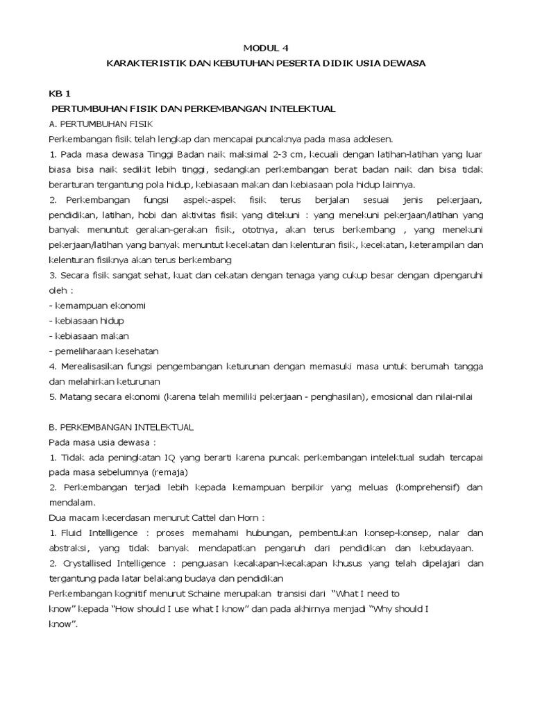 MODUL 4 KB 1 Rangkuman | PDF