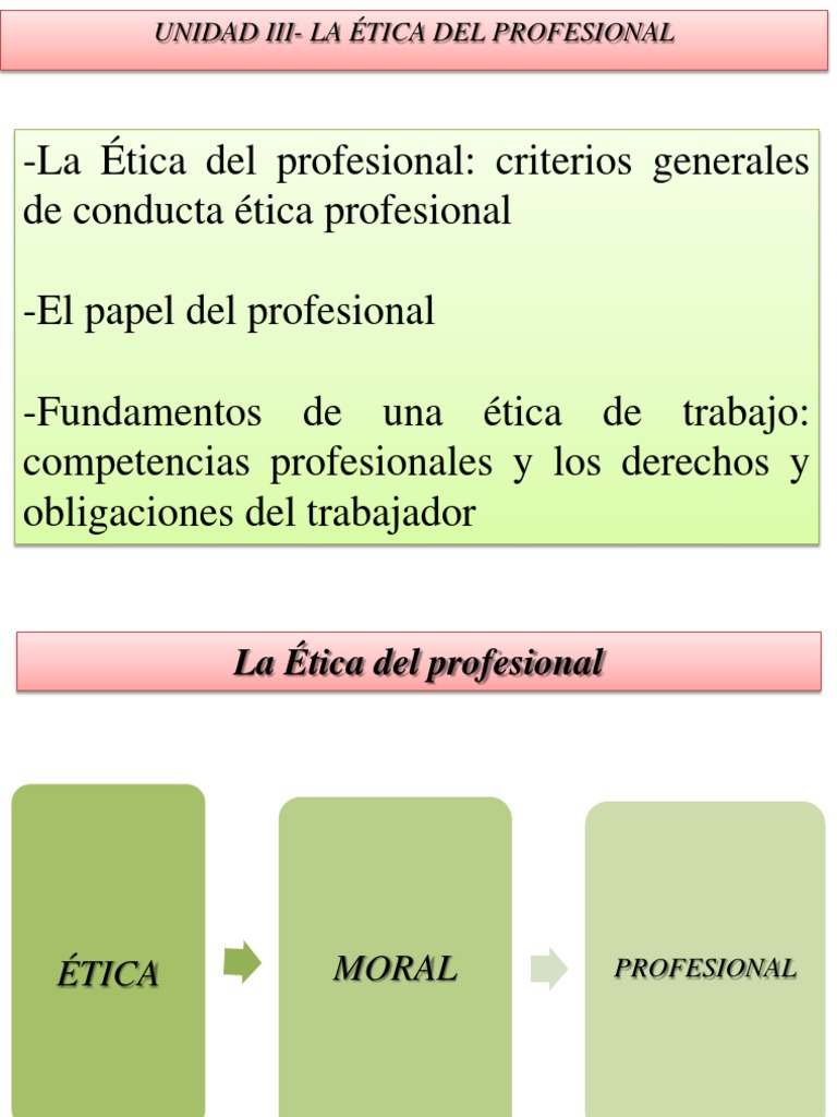 Ética Del Profesional | Descargar gratis PDF | Comportamiento | Moralidad