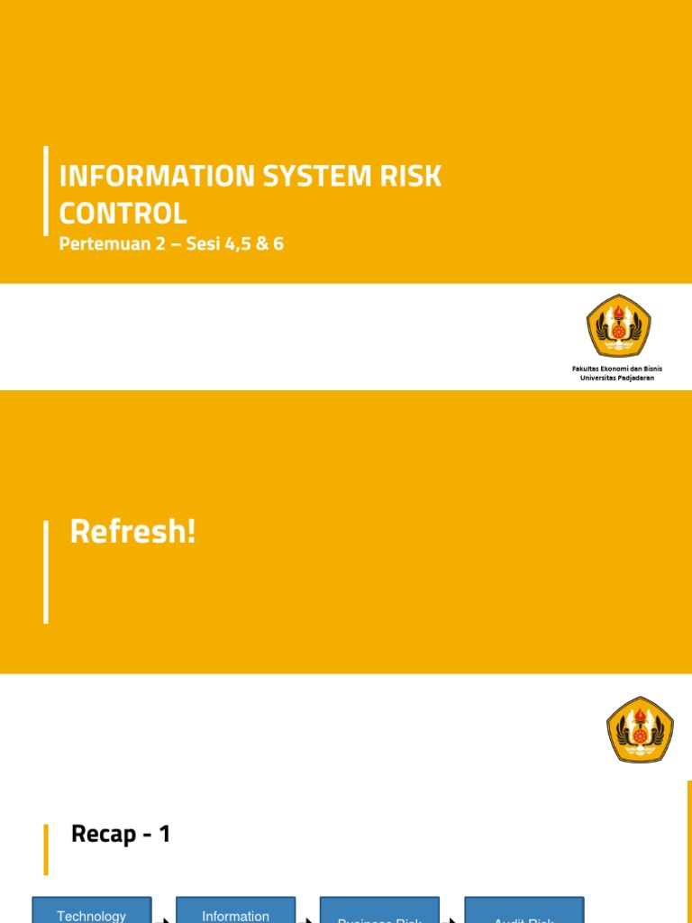 Pertemuan 2 - Information System Risk and Control | PDF ...