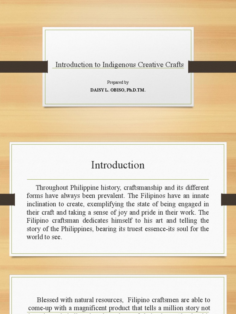 Intro To Indigenous Creative Craft | PDF | Weaving | Pottery