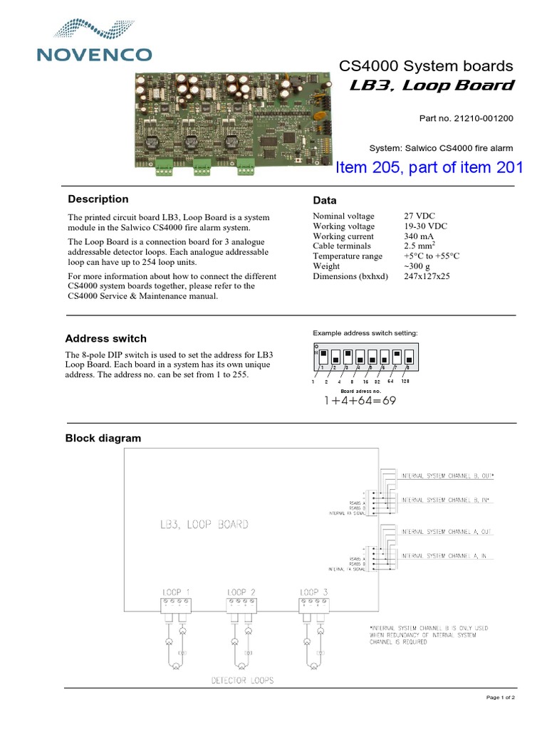 13 Item 205 LB3 Loop Board | PDF | Electrical Components | Electricity