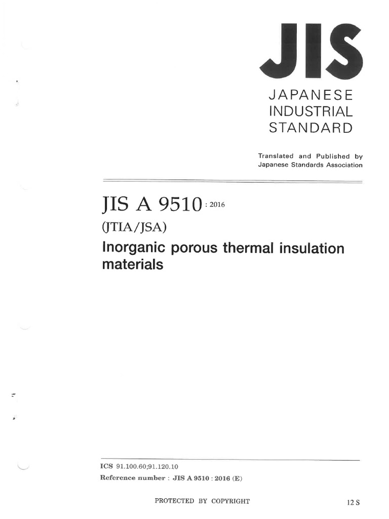Jis A 9510 | PDF