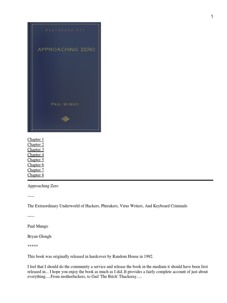 Approaching Zero | PDF | Politics