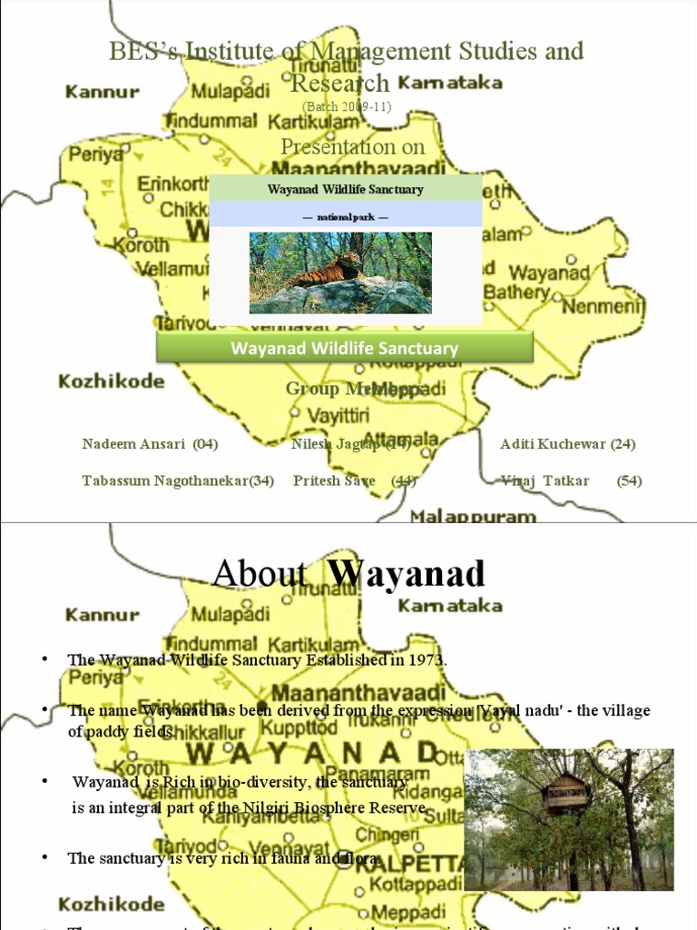 Wayanad Wildlife Sanctuary Overview | PDF