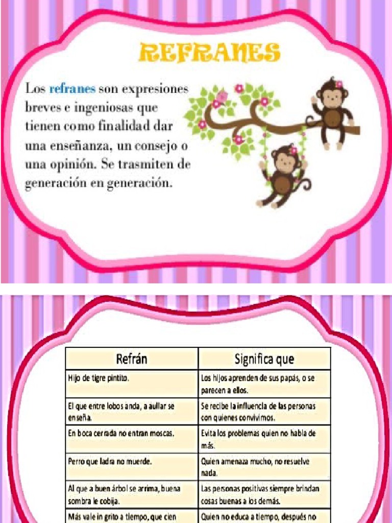 Presentacion Refranes | PDF