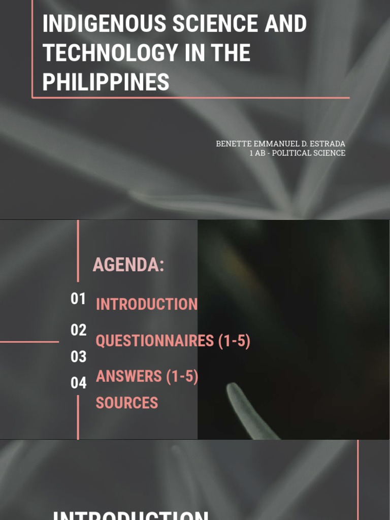 B.estrADA - Activity 6-Indigenous Science and Technology in The Philippines | Unduh gratis PDF ...