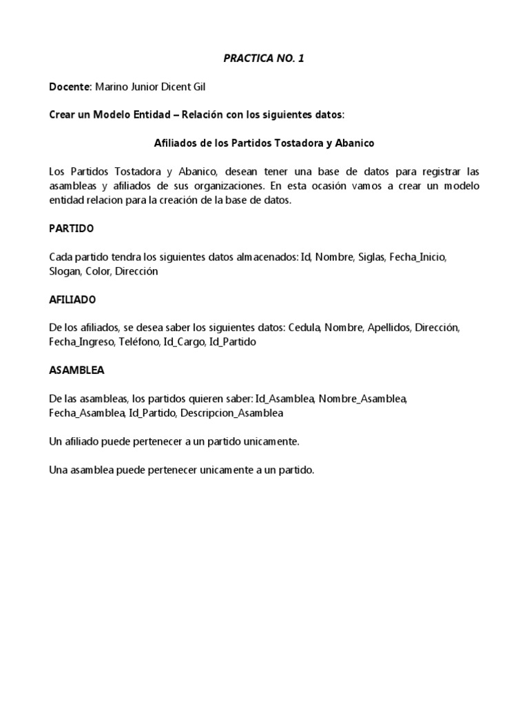 Practica No 1 Sql Server Pdf