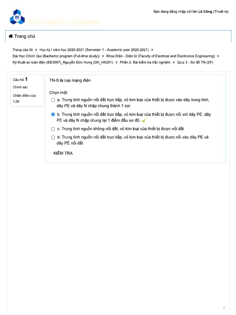 Quiz 3 - Sơ Đ TN - ATD | PDF