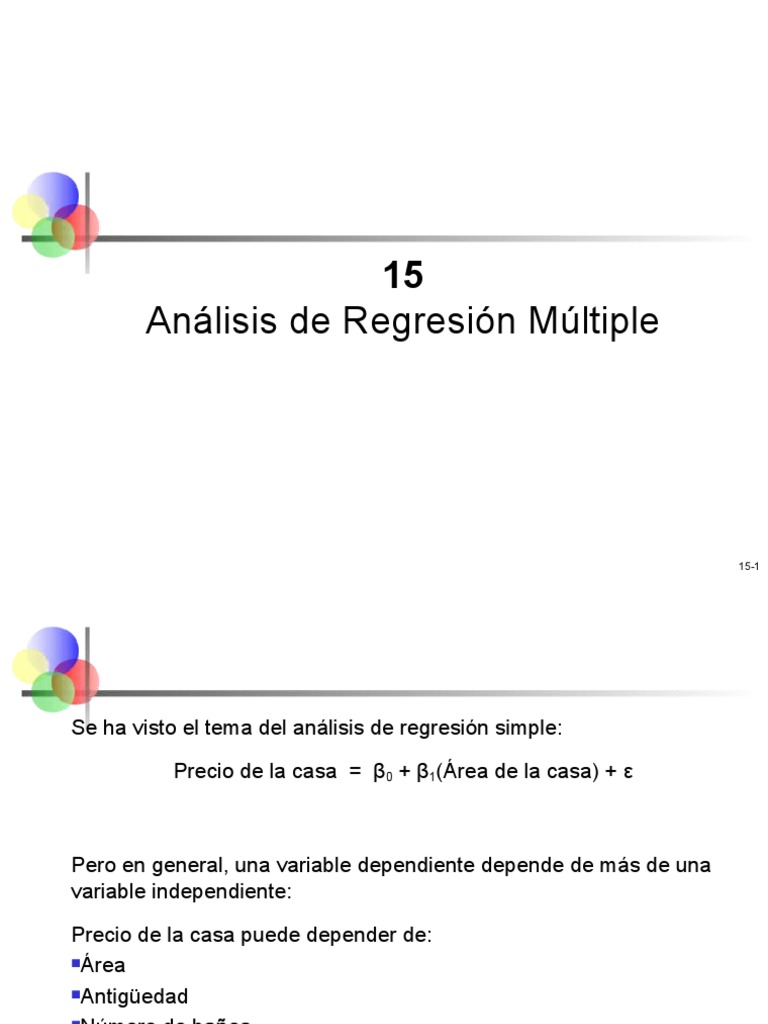 Regresiòn Lineal Multiple | PDF | Regresión lineal | Multicolinealidad