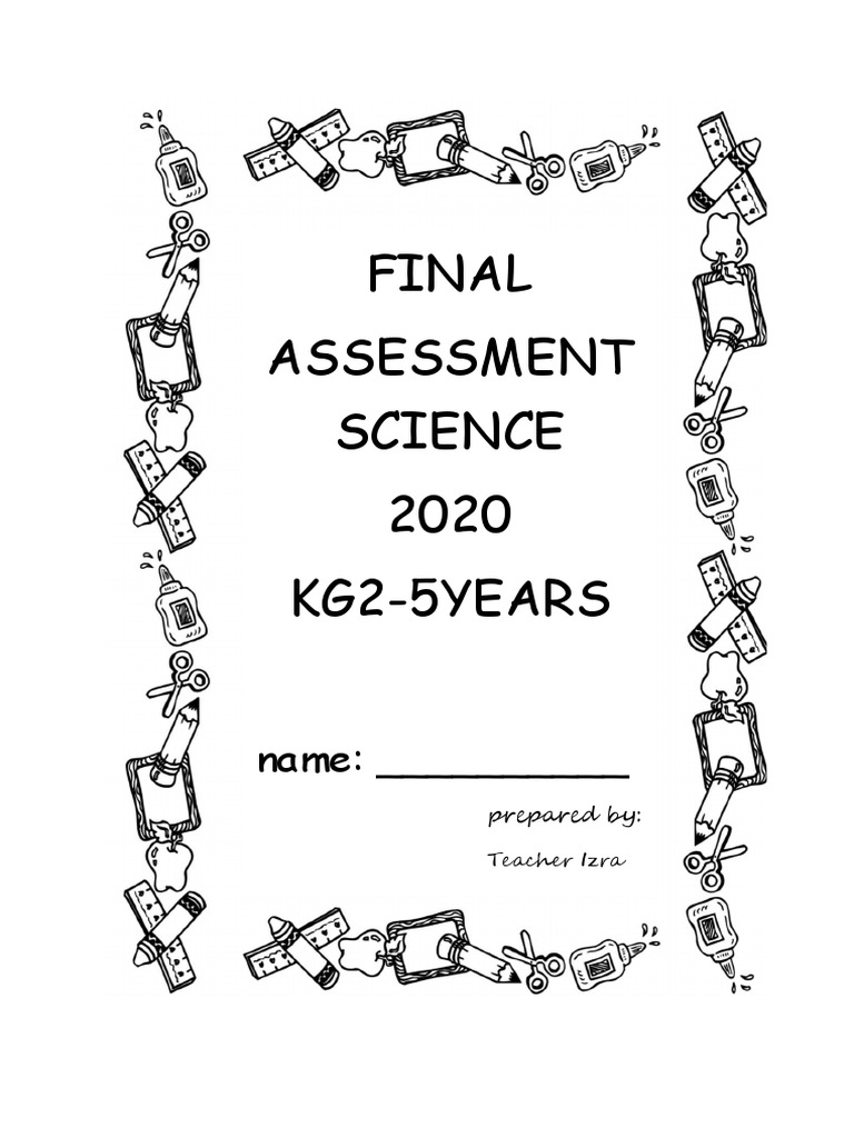 Assessment Science kg2-5 | PDF
