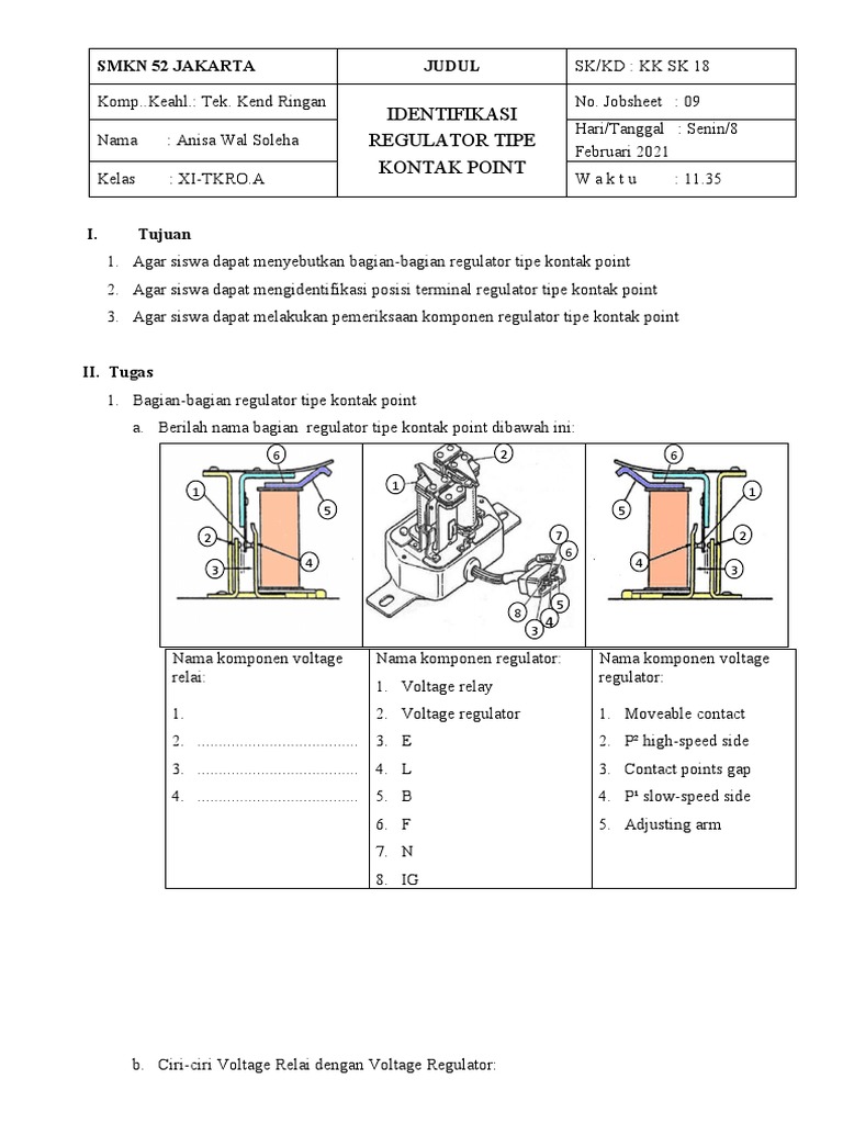 Fungsi dan Terminal Regulator Mobil | PDF