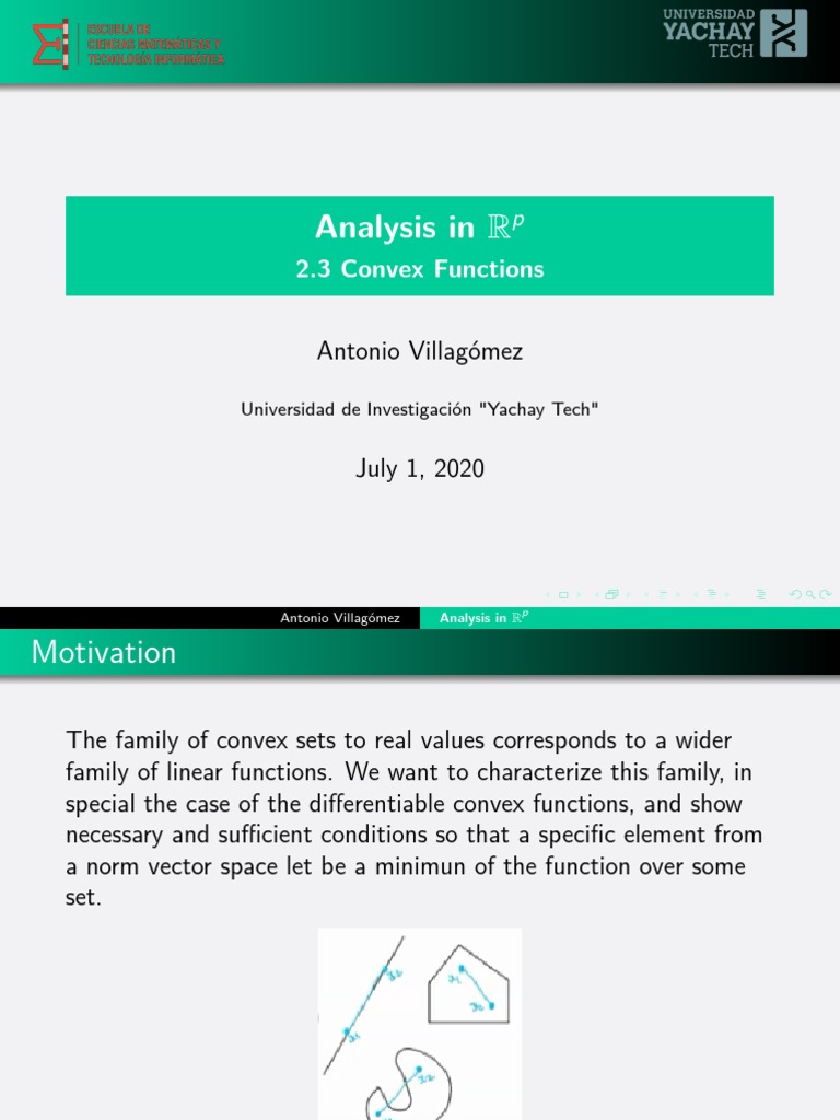 Convex Functions | PDF | Linear Subspace | Function (Mathematics)