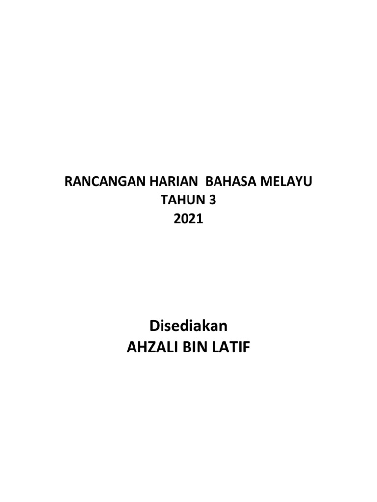 RPH BM TH 3 2021 | PDF