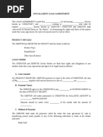 Sample of Loan Agreement Philippines | PDF | Loans | Interest