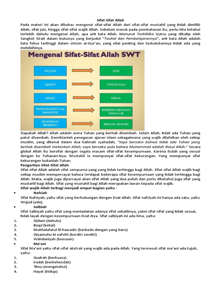 Sifat Allah | PDF