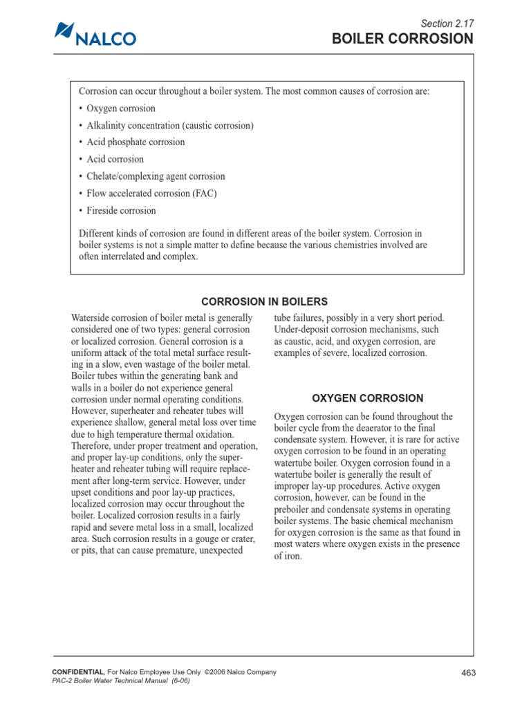 Boiler Corrosion | PDF | Corrosion | Chemical Reactions