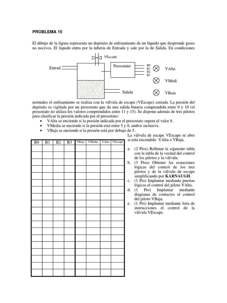 Ejercombinacionales 1 | PDF | Gases | Ingeniería mecánica