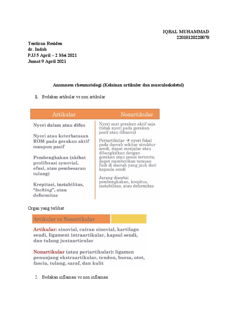 Artikular Atau Tidak | PDF