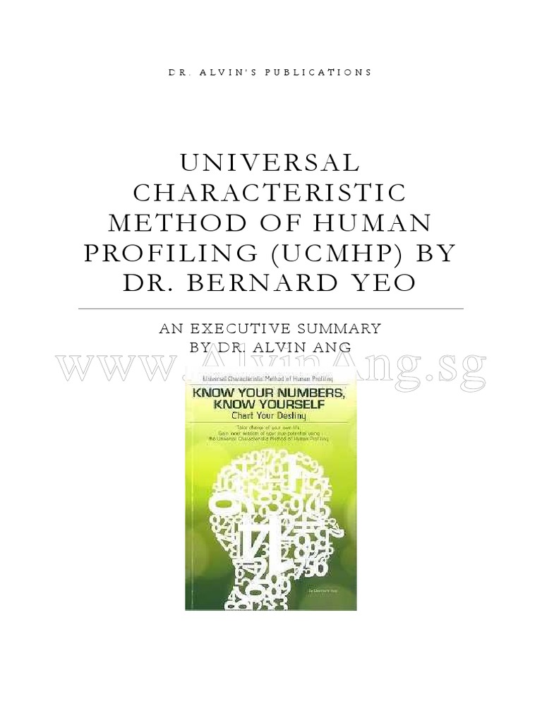 WWW - Alvinang.Sg: Universal Characteristic Method of Human Profiling ...