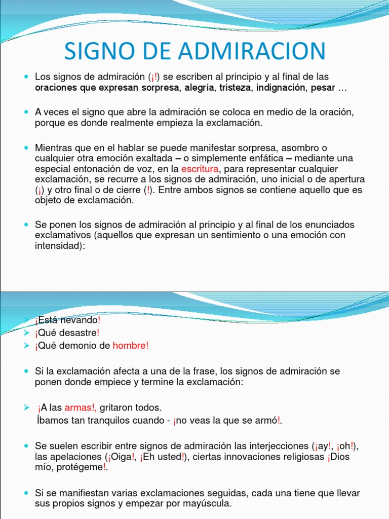 Oraciones Con Signos De Interrogacion Y Admiracion Sinori