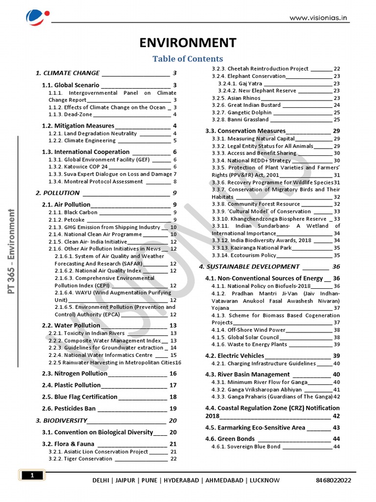Environment: 1. CLIMATE CHANGE - 3 | PDF | Climate Change | Global ...