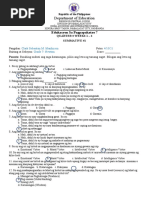 3rd Quarter Exam in Esp-7 | PDF