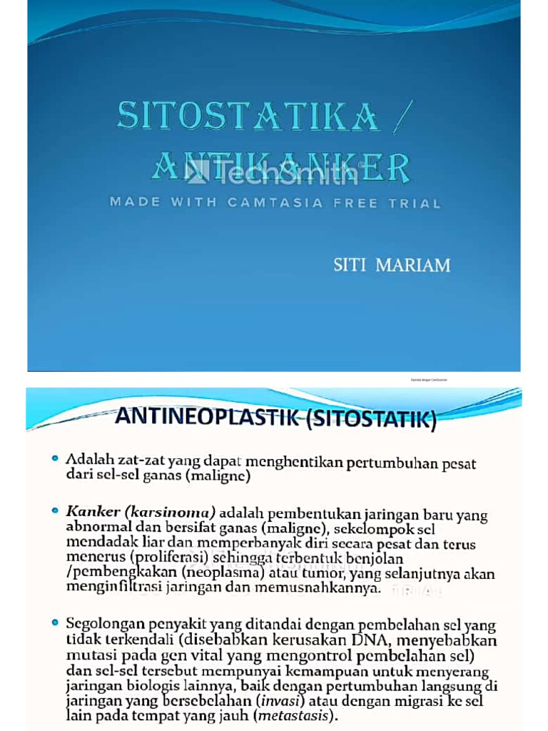 Materi Sitostatika Anti Kanker | PDF