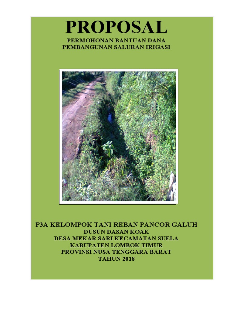 Proposal Irigasi | PDF