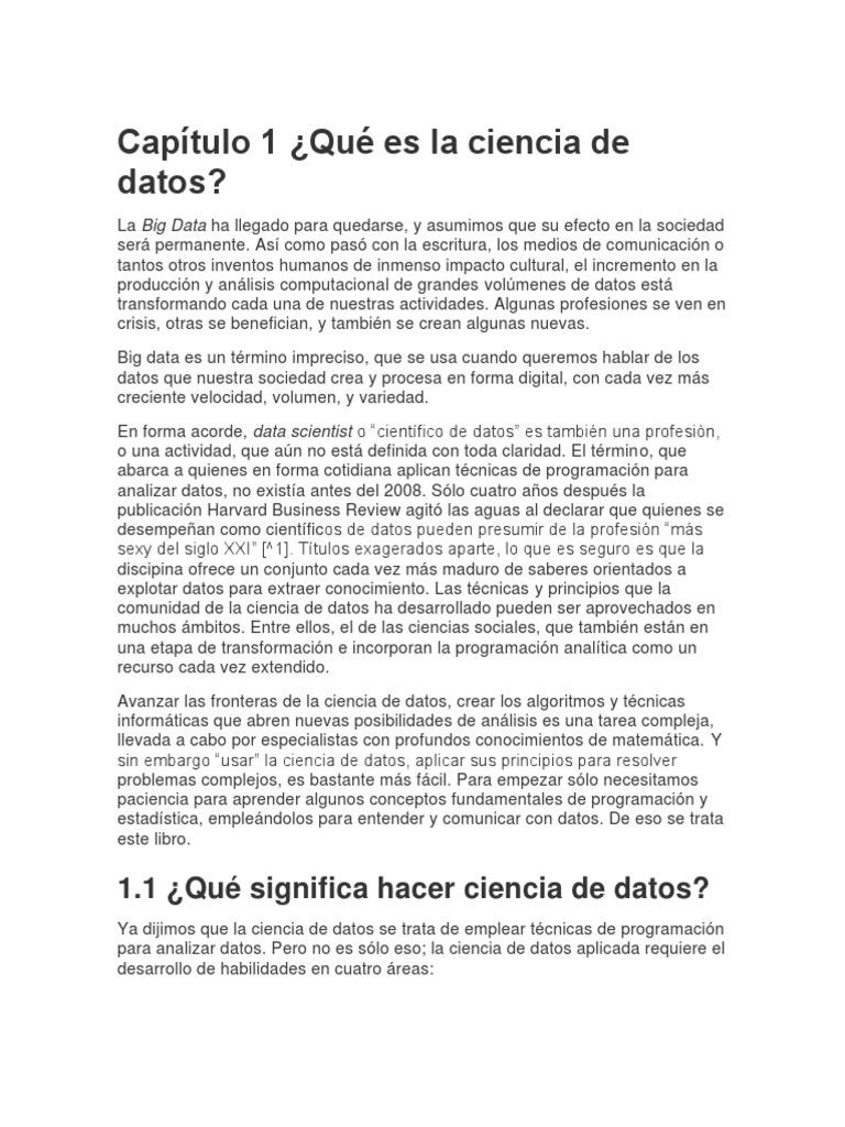 Qué Es La Ciencia de Datos | PDF | Ciencia de datos | Estadísticas