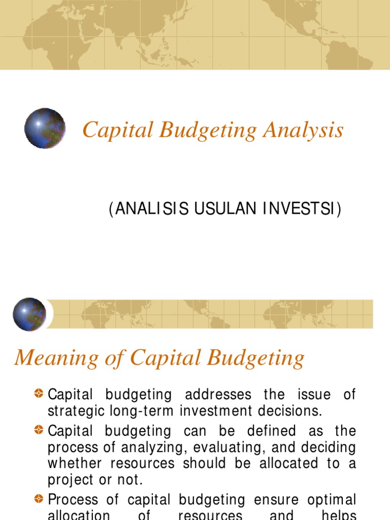 Analisis Capital Budgeting Investasi | PDF | Bisnis | Hukum
