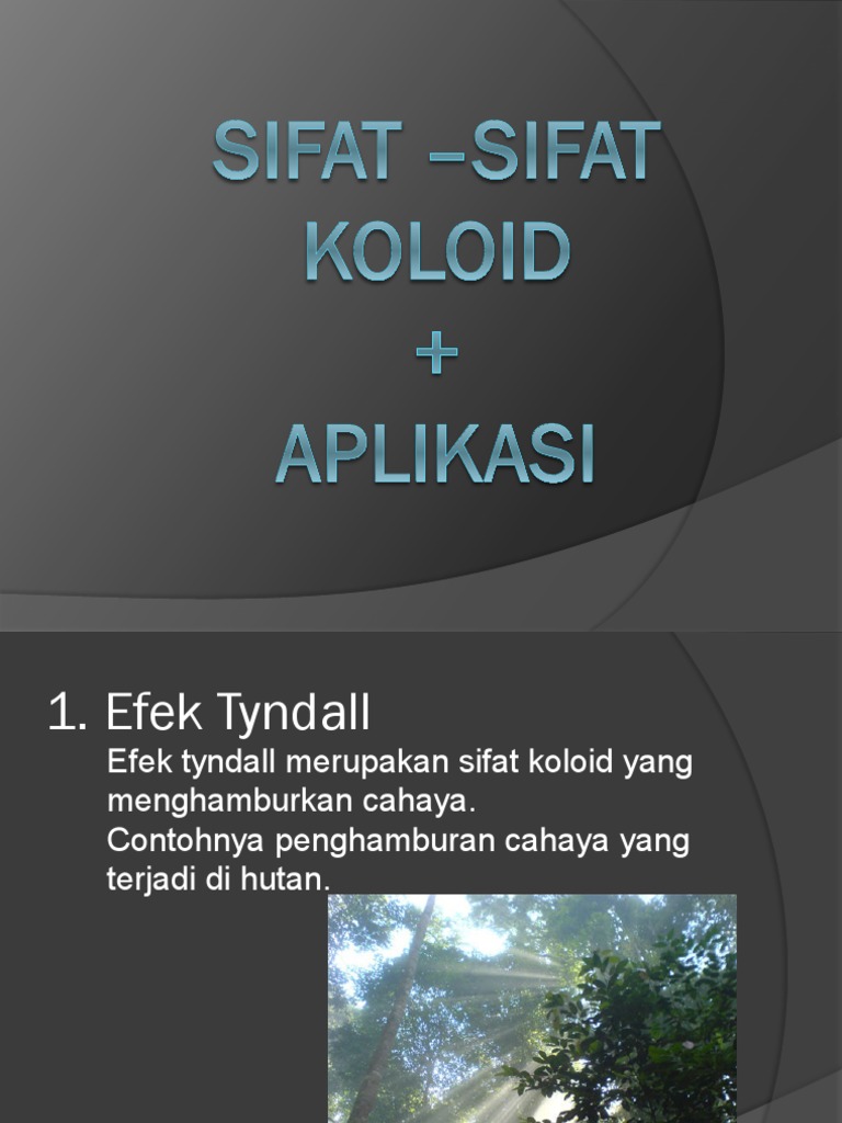 Sifat - Sifat Koloid | PDF
