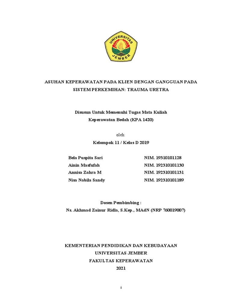 Trauma Uretra - Kelompok 11 - D2019 | PDF