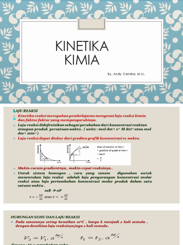 Kinetika Kimia | PDF