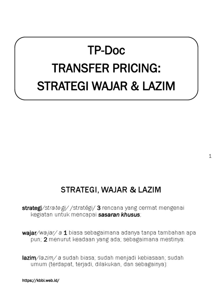 Strategi Transfer Pricing | PDF