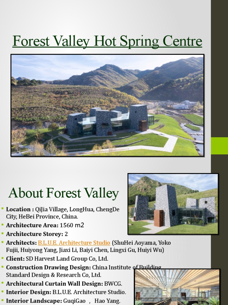 Forest Valley Hot Spring Centre - CASE STUDY | PDF