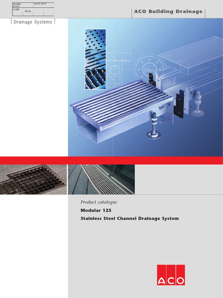 ACO Modular Channel System | PDF | Stainless Steel | Polyvinyl Chloride