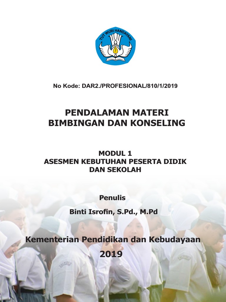 Bimbingan Dan Konseling-Modul 1-FINALISASI Dengan Cover | PDF | Karier & Perkembangan