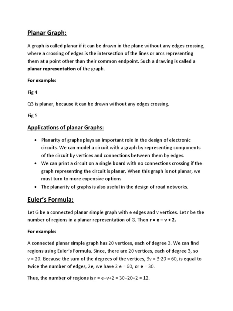 Planar Graph:: Applications of Planar Graphs | PDF