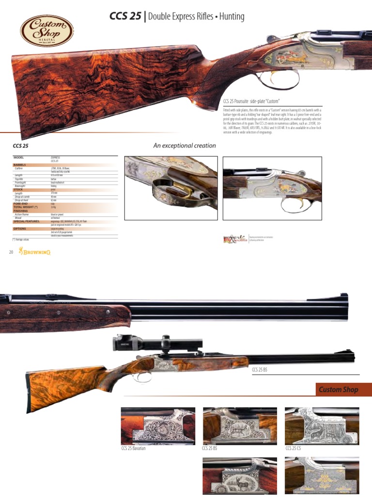 CCS 25 - Double Express Rifles - Hunting: An Exceptional Creation | PDF ...