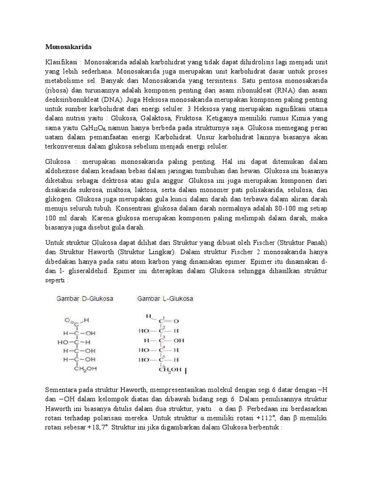 Monosakarida | PDF