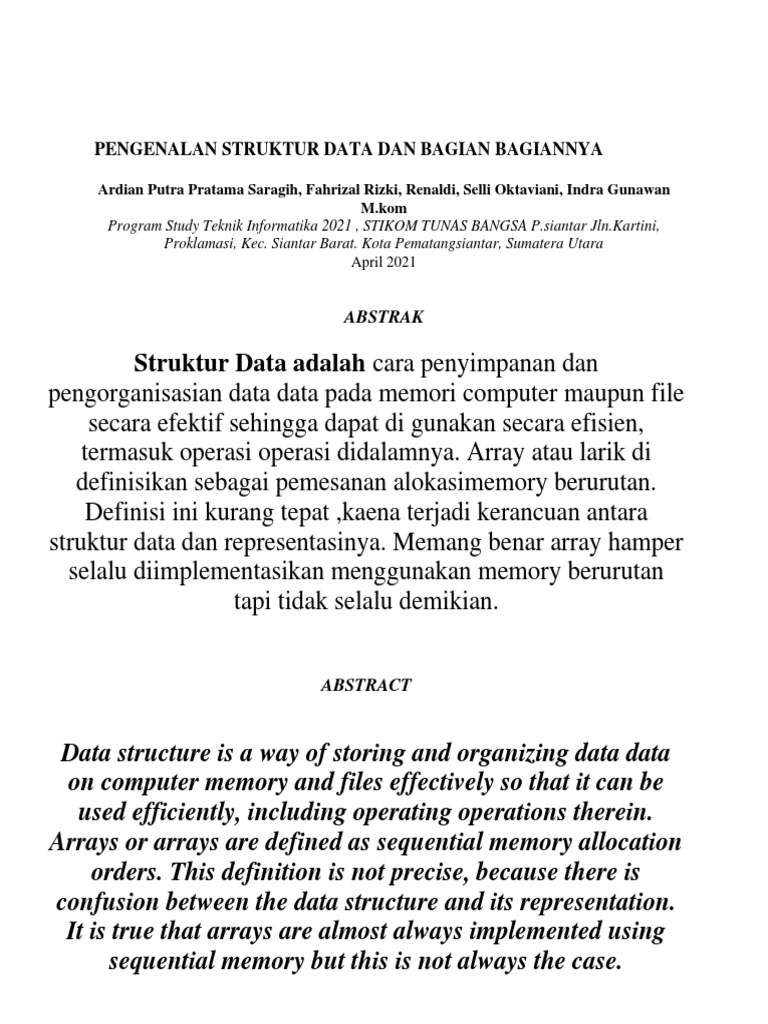 Jurnal Struktur Data | PDF