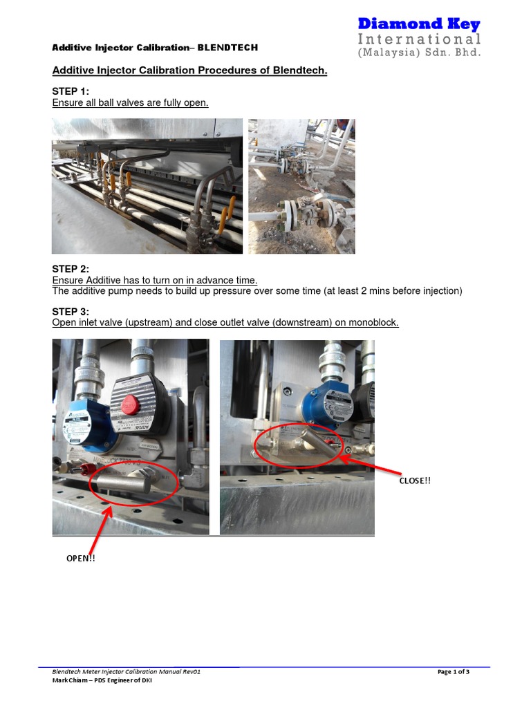 Blendtech Additive Injector Calibration Procedure Rev01 | PDF | Computers