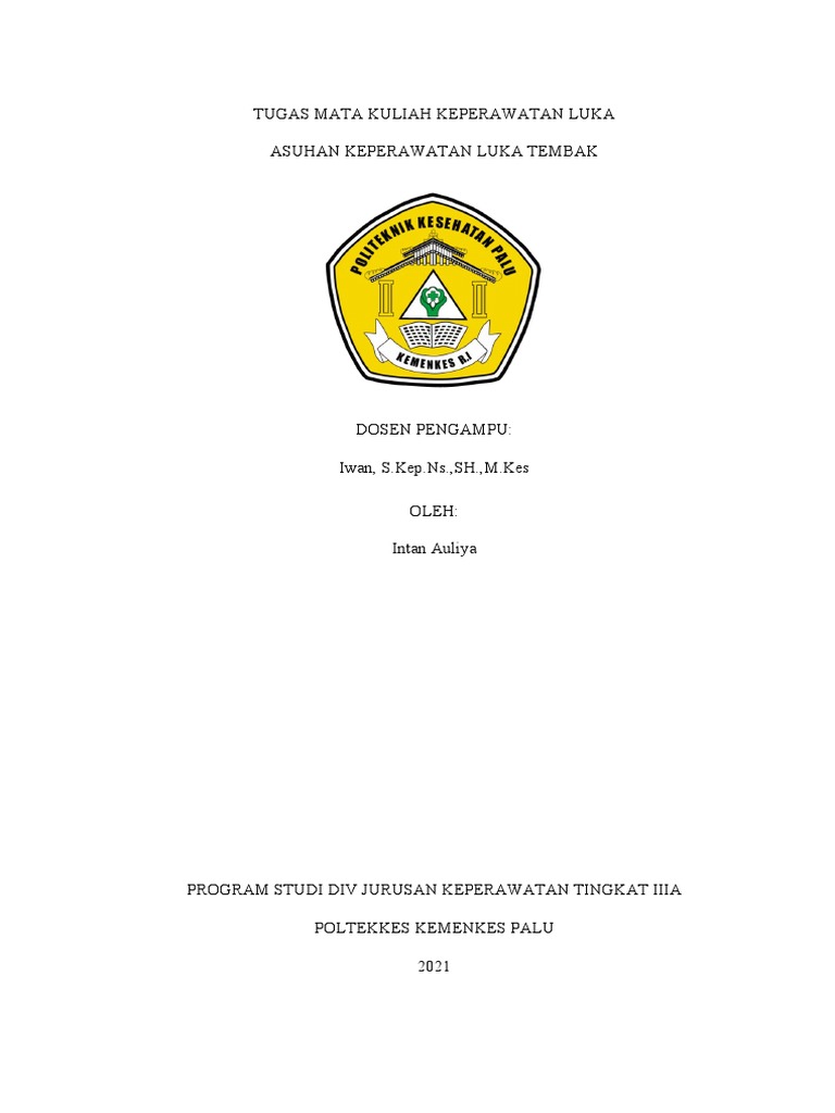 Tatalaksana Luka Tembak dan Jenisnya | PDF