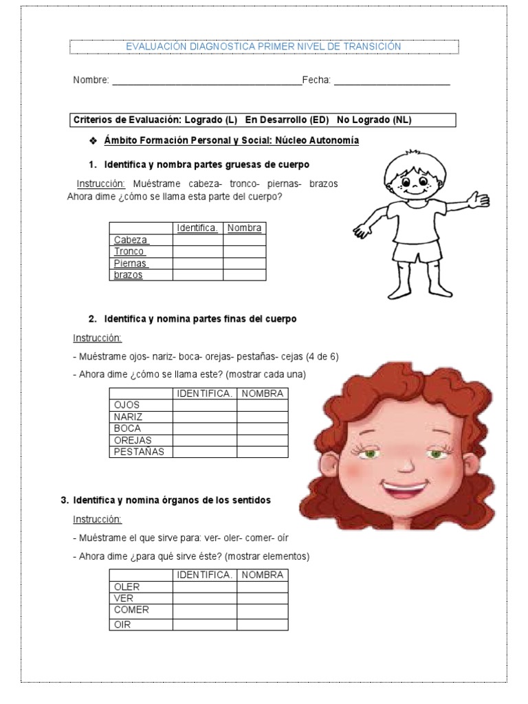 EVALUACION DIAGNOSTICA PRE KINDER MODIFICADA Final Pre Kinder | PDF