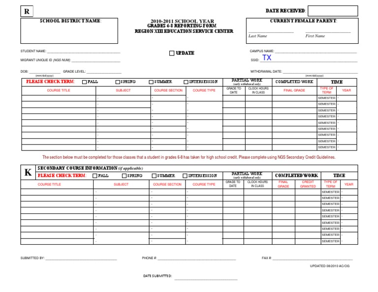 Student Withdrawal Reporting Form | PDF | Academic Term | Educational ...