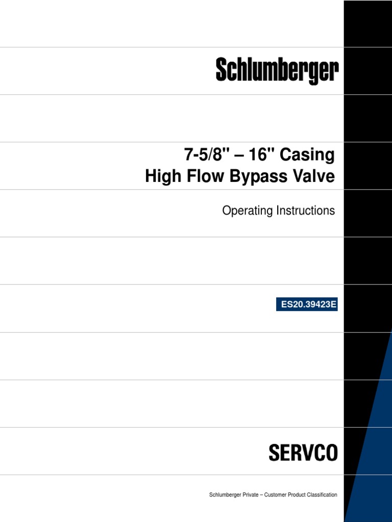 High Flow Bypass Valve | PDF | Casing (Borehole) | Valve