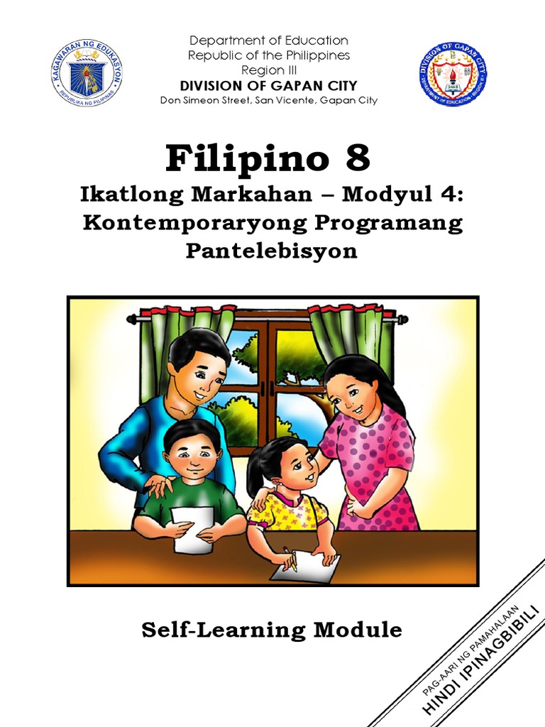Filipino 8 SLMs 3rd Quarter Module 4 | PDF Filipino 8 SLMs 3rd Quarter Module 4 | PDF
